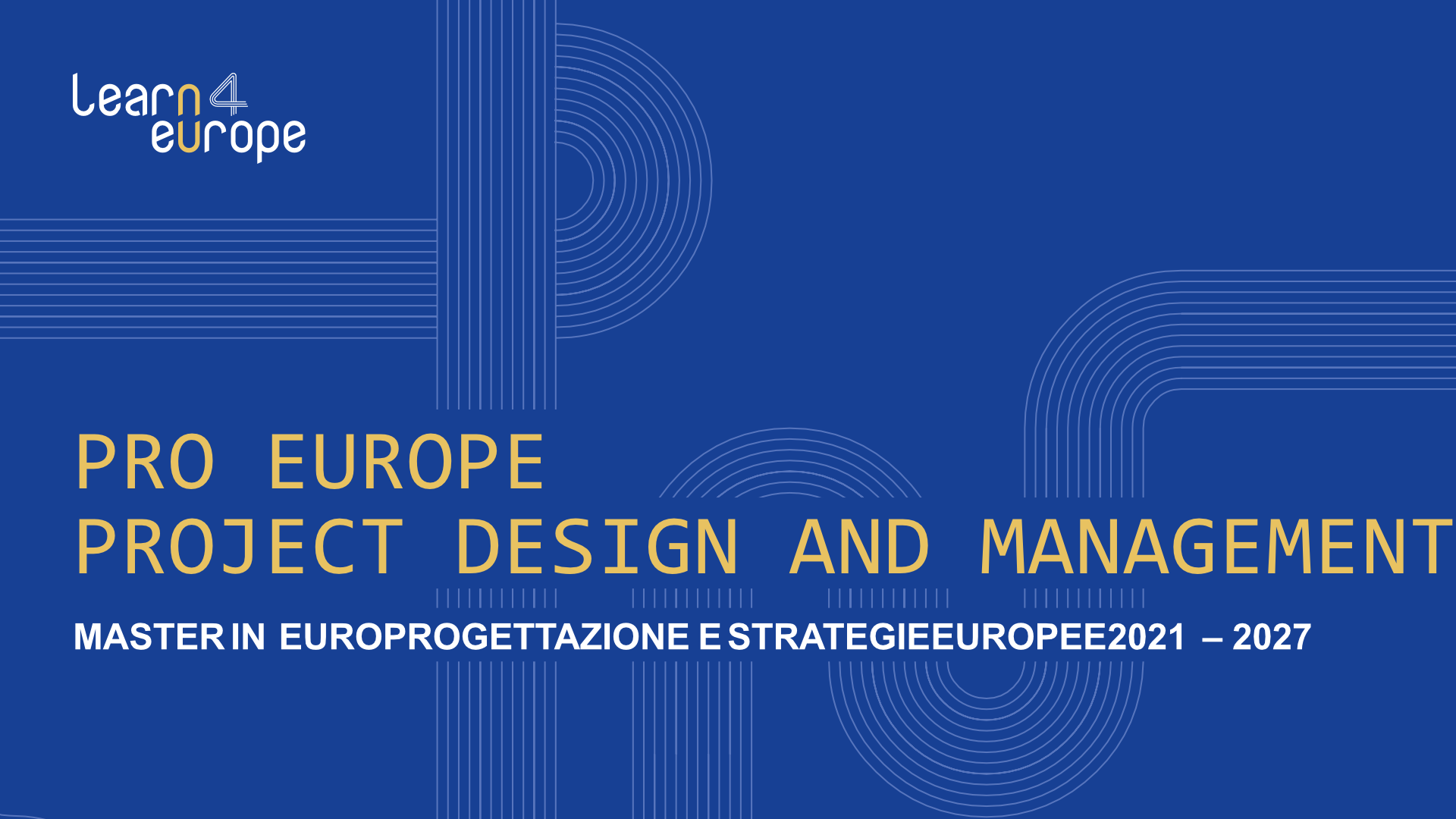Master Progettazione Europea 2024 - Diventa Europrogettista